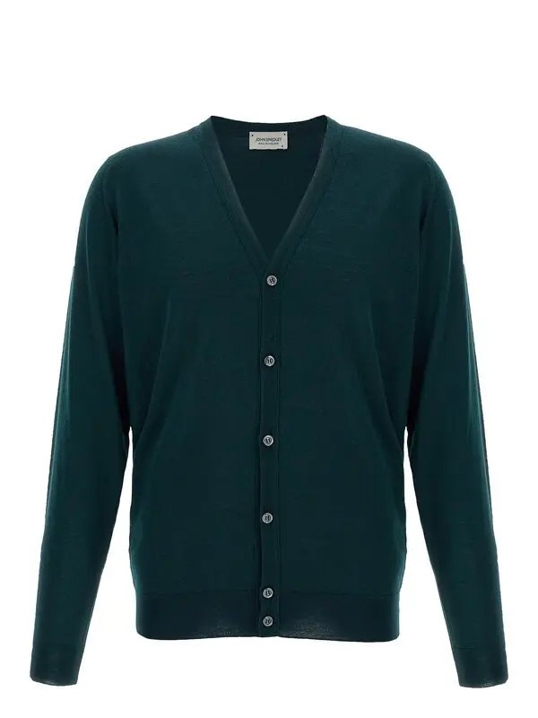 John Smedley Petworth Cardigan - Green