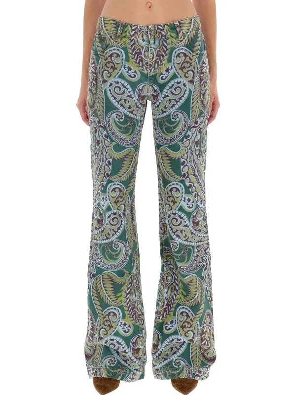 Etro Wide Leg Jeans - Denim