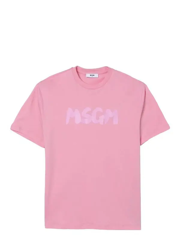 MSGM T-shirt With Logo - Pink