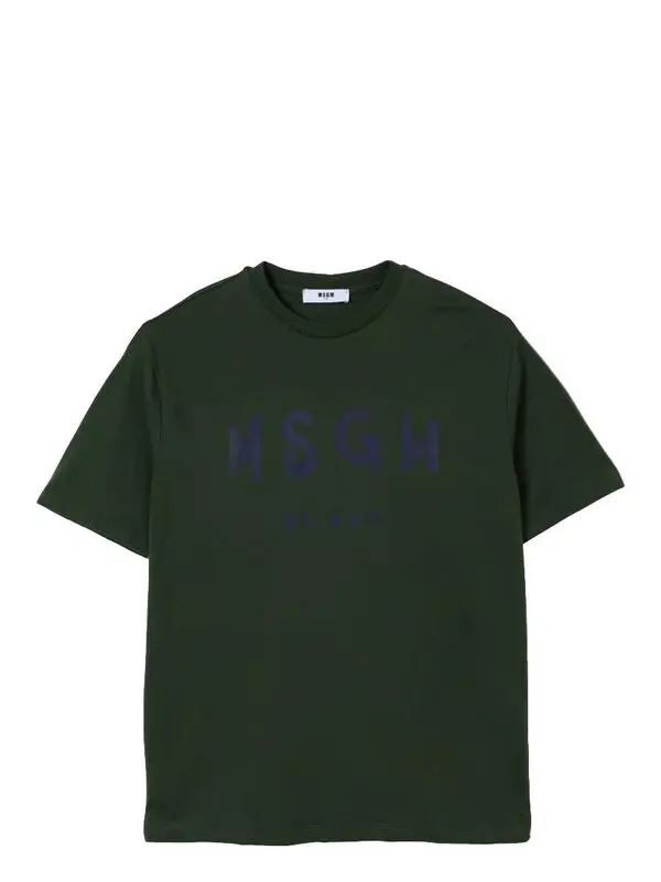 MSGM Logo T-shirt - Green