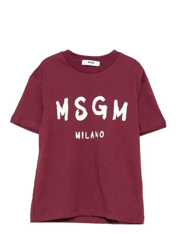 MSGM T-shirt With Logo - Red
