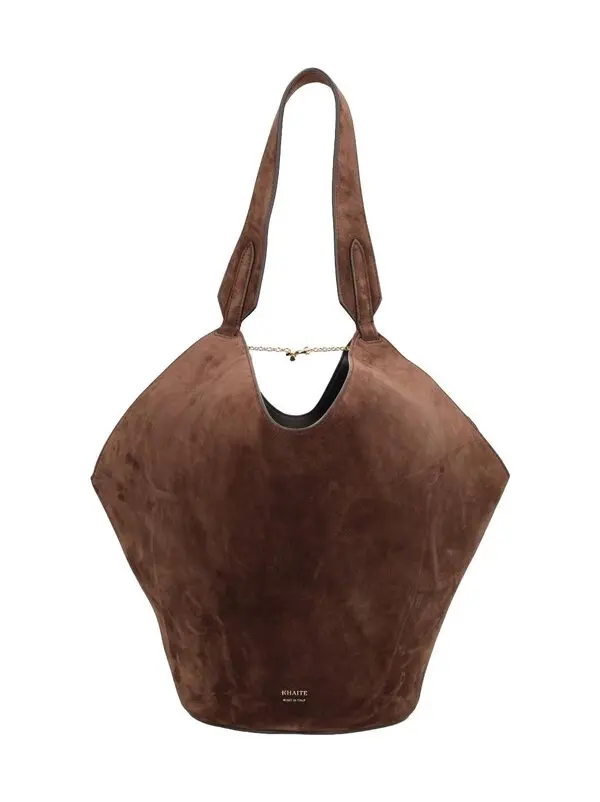 Khaite Lotus Tote Bag - Brown