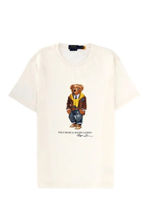 Polo Ralph Lauren Polo Bear' T Shirt With Logo - White
