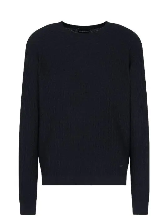 Emporio Armani Long Sleeve Pullover - Blue