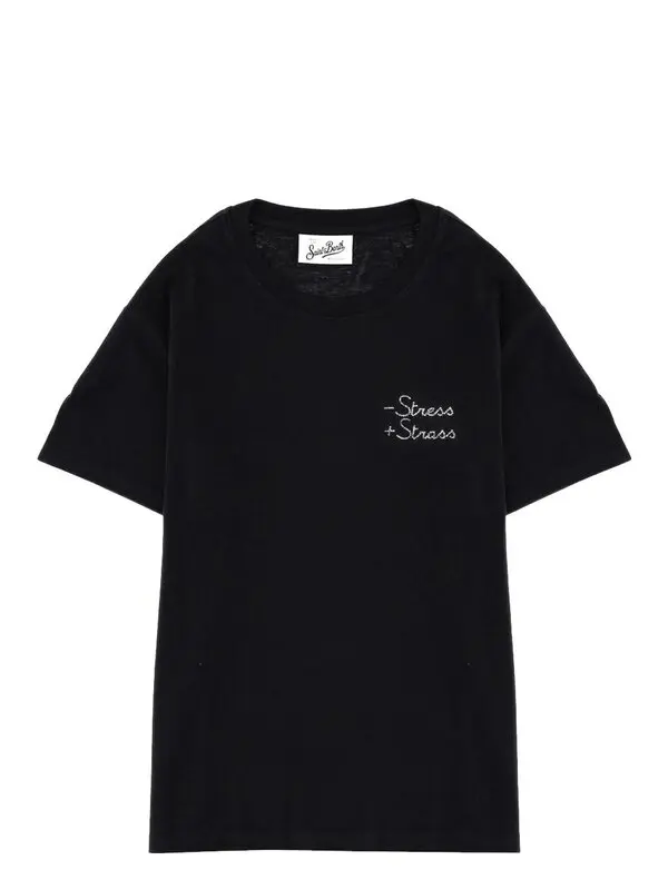 MC2 SAINT BARTH Cotton T-shirt - Black