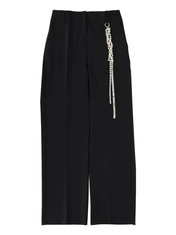 CIRCUS HOTEL Tailored Straight Leg Trousers - Black