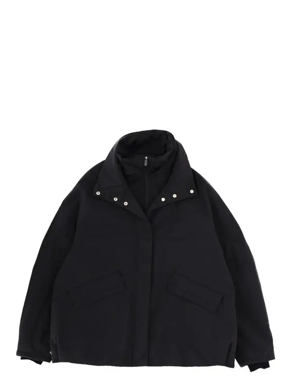 Herno Zip-up Oversized Jacket - Black