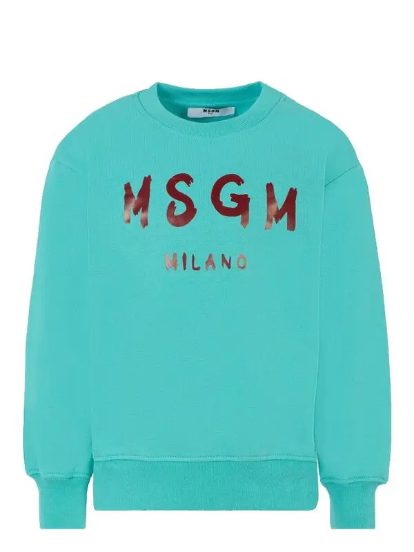 MSGM Logo Jersey - Blue