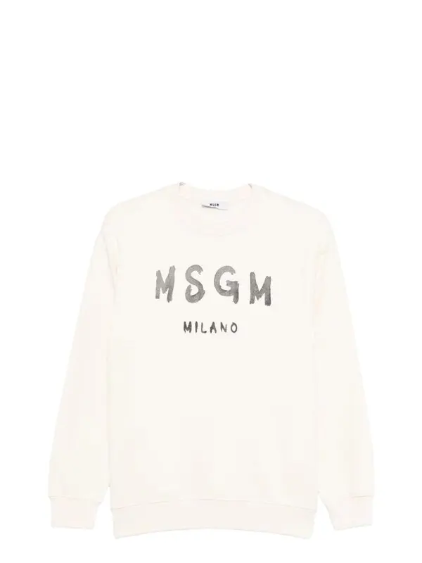 MSGM Logo Sweatshirt - Beige