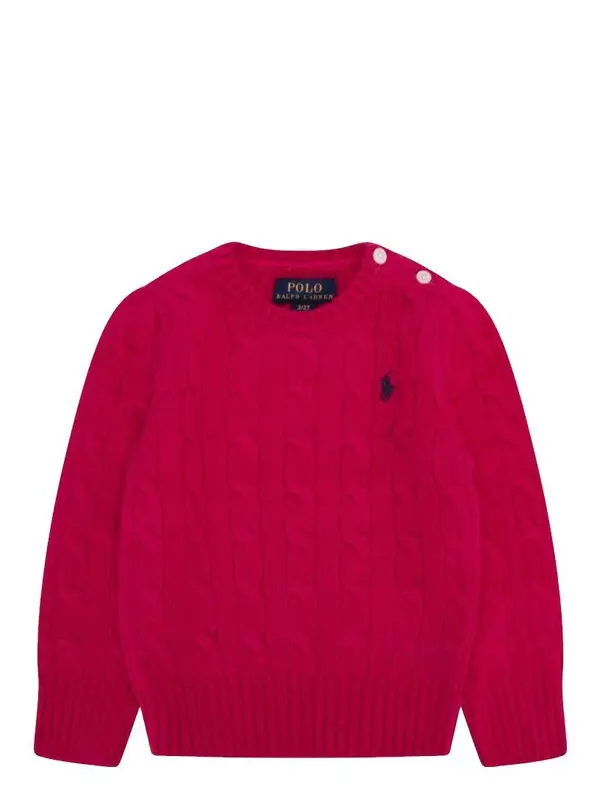 Polo Ralph Lauren Roll Neck Pullover - Fuchsia
