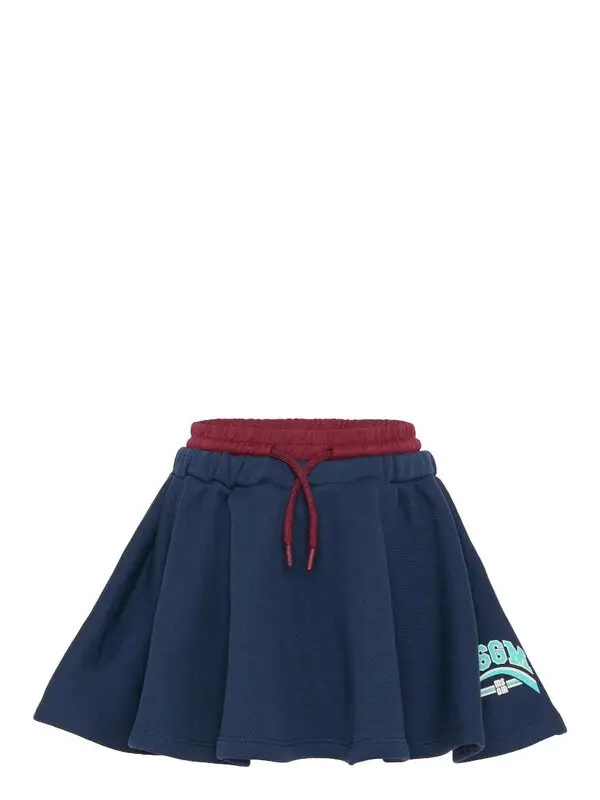 MSGM Skirt With Logo - Red