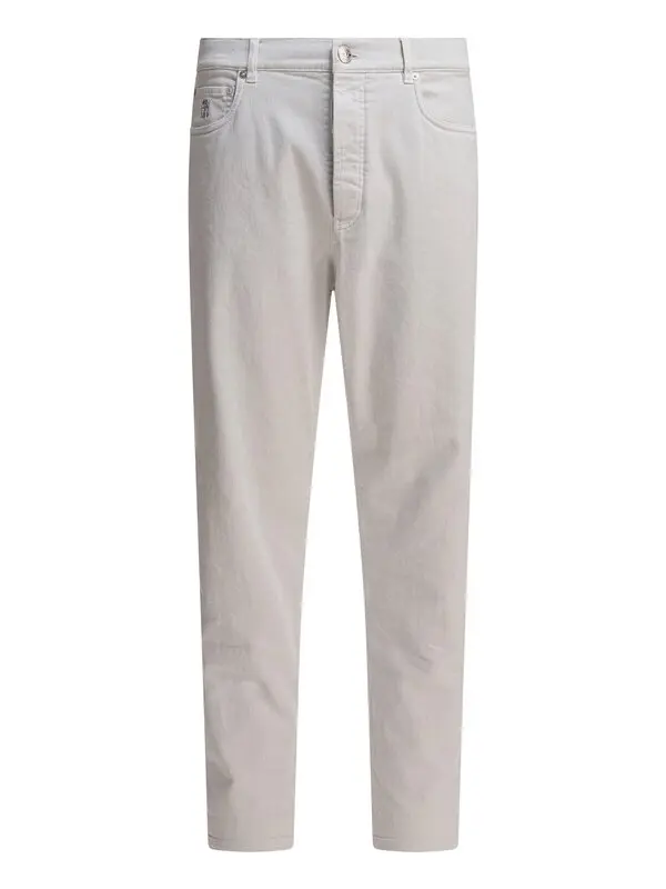 Brunello Cucinelli Straight-leg Jeans - White