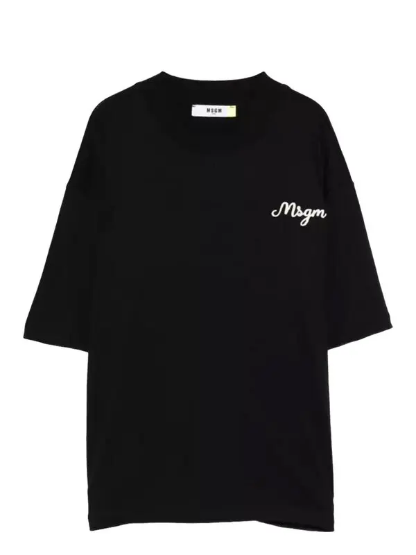 MSGM T-shirt In Jersey - Black