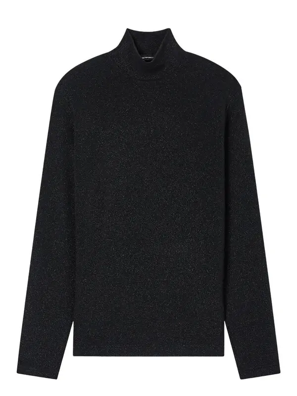 Emporio Armani Sweaters Em003990af20984fc067 - Black Lurex