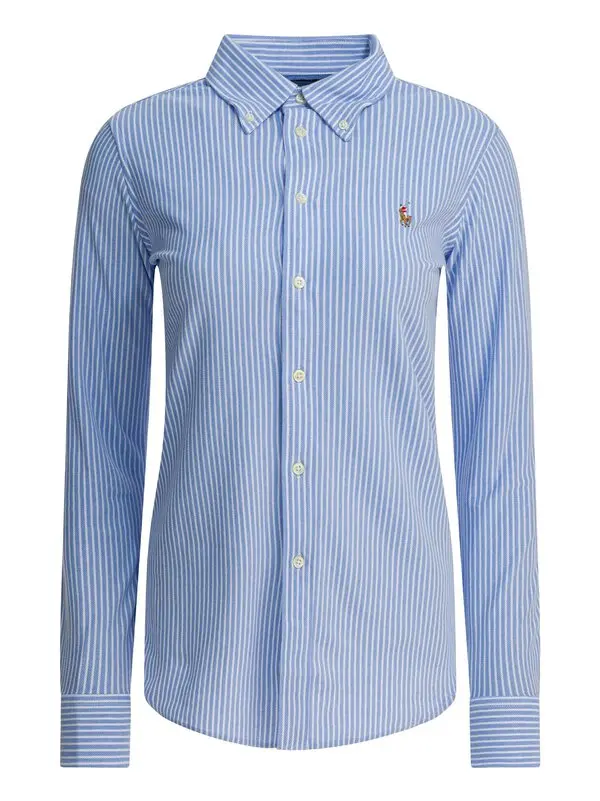 Polo Ralph Lauren Oxford Striped Shirt - Light Blue