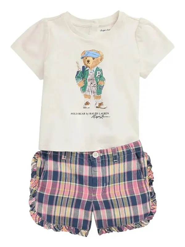 Polo Ralph Lauren T-shirt With Shorts Set - Multicolour