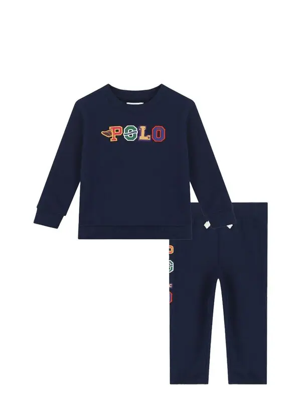 Polo Ralph Lauren Crewneck Sweatshirt With Pants Set - Blue