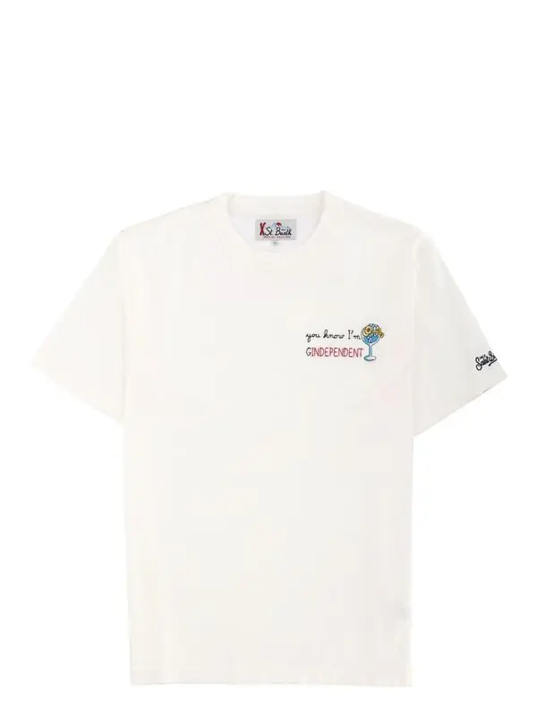MC2 SAINT BARTH T Shirt With Print - White