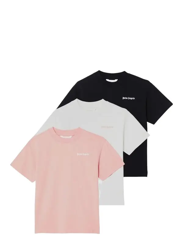 Palm Angels Three T-shirt Set - White
