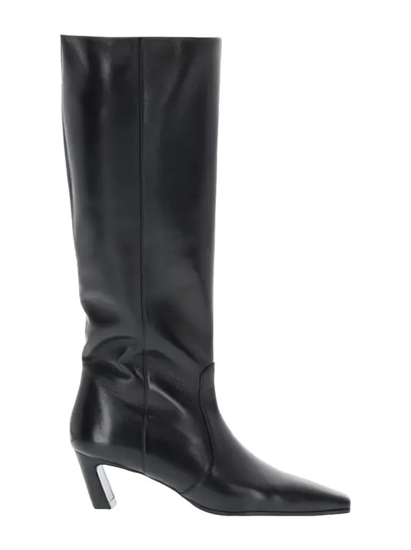 STUART WEITZMAN Stassi Leather Boots - Black