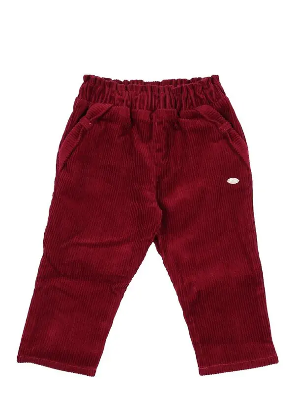 TARTINE ET CHOCOLAT Cropped Cotton Jeans - Bordeaux