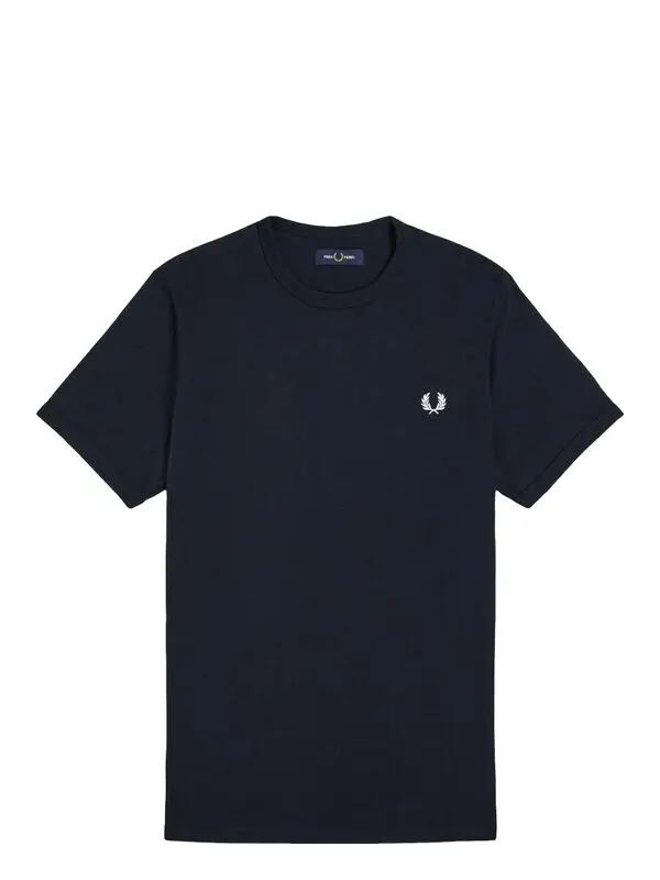 Fred Perry T Shirt With Logo - Blue