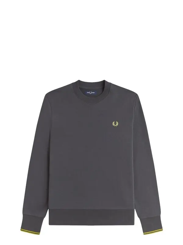 Fred Perry Sweatshirt With Logo - Charcoal