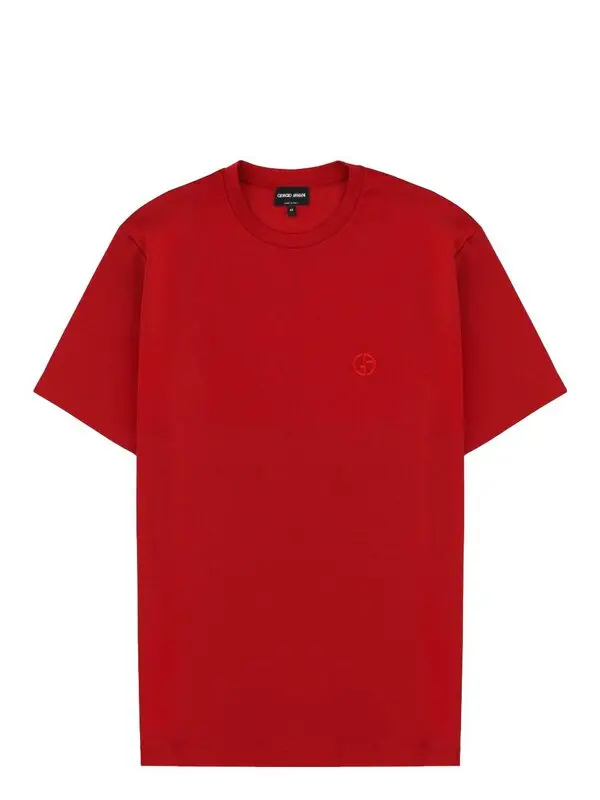 Giorgio Armani T Shirt With Logo - Red