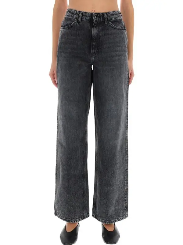 AMISH Linda Jeans - Charcoal
