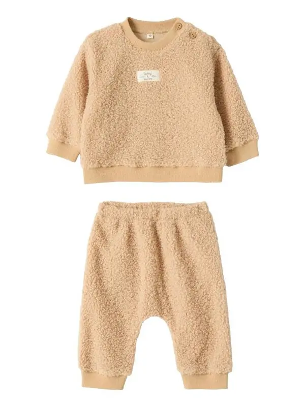 TEDDY & MINOU Sweatshirt And Pants Set - Beige