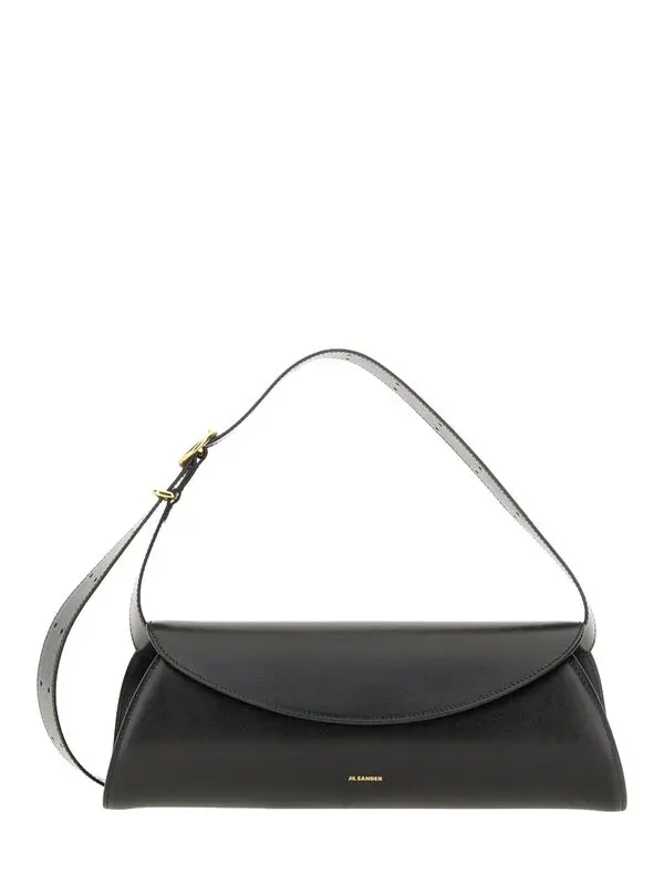 JIL SANDER Large Cannoli Bag - Black