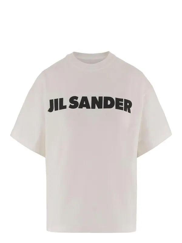 JIL SANDER Cotton Jersey T-shirt With Logo - White