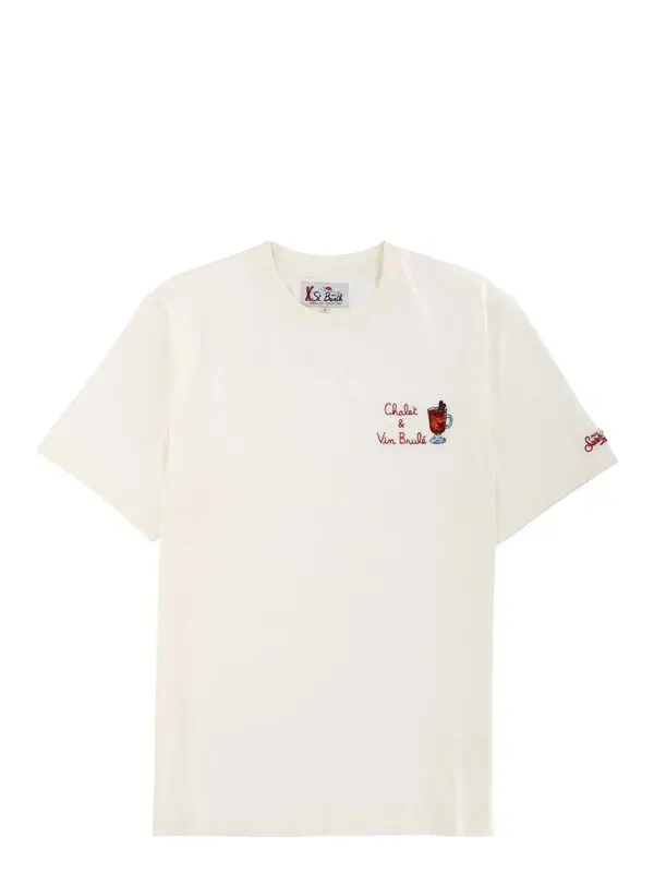 MC2 SAINT BARTH T Shirt With Print - Powder