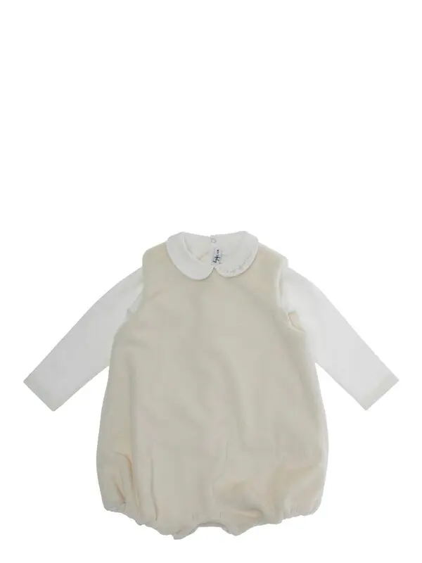 IL GUFO T-shirt With Dungarees Set - White