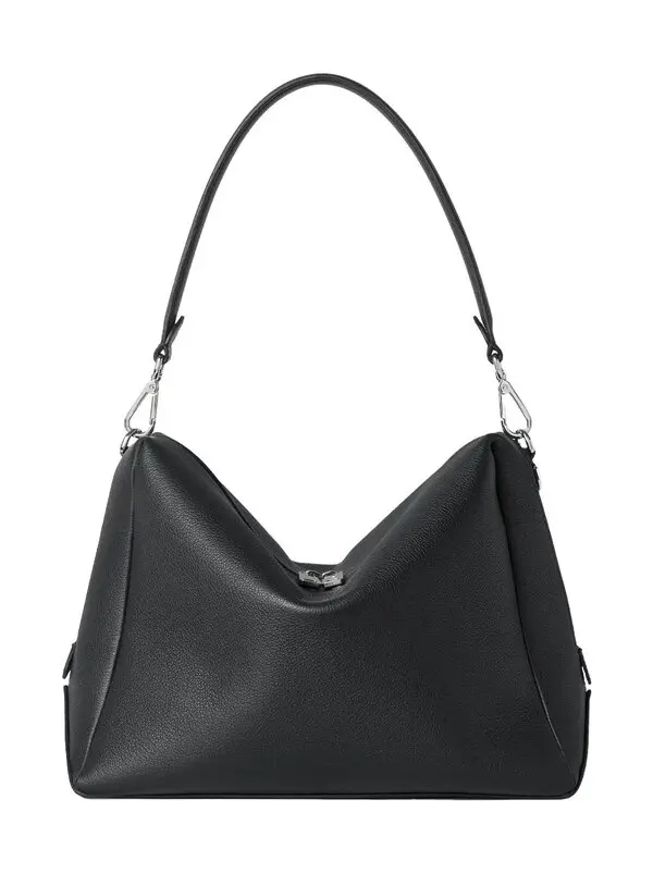 Fendi Large Leather Bag - Black