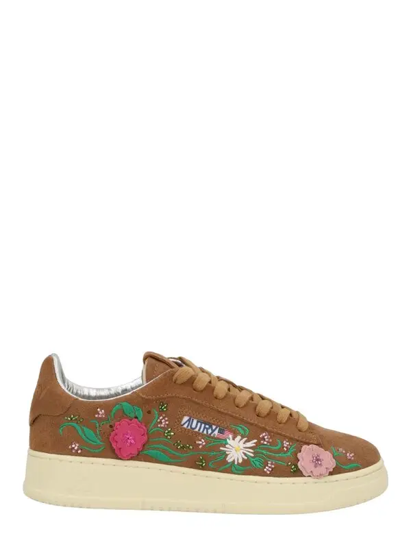AUTRY Dallas Low Floral Sneakers - Brown