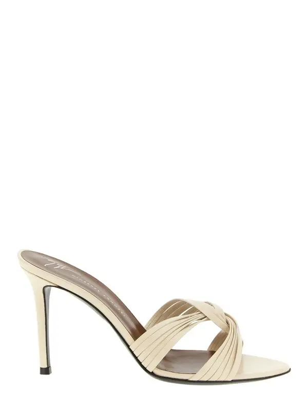 GIUSEPPE ZANOTTI Clandestino Leather Sandals - White