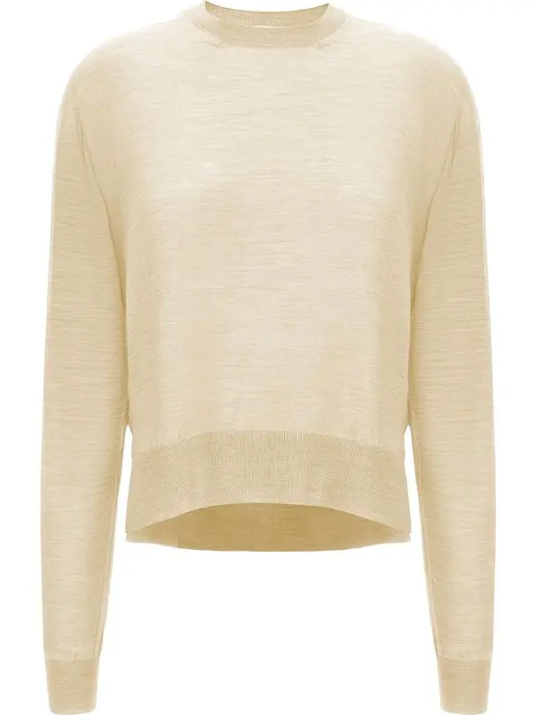 JIL SANDER Wool And Cashmere Blend Sweater - Yellow
