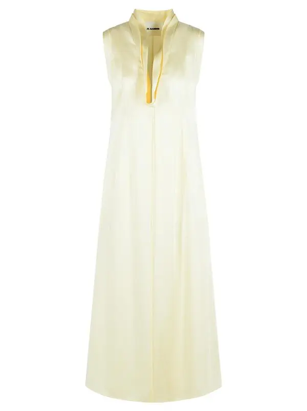 JIL SANDER Acetate And Viscose Dress - Ivory