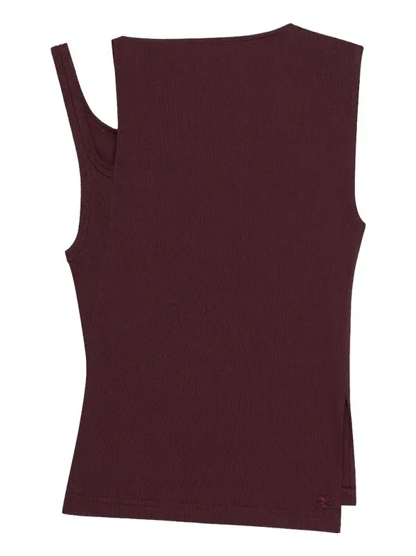 COURREGES Oblique 90's Top - Bordeaux