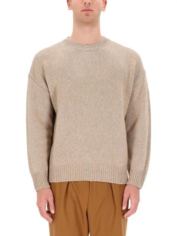 Hugo Boss Cashmere-cotton Blend Sweatshirt - Beige