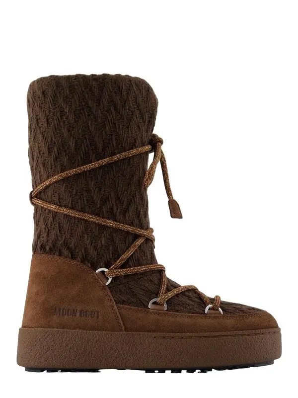 Moon Boot Mb X Girl Track Boots - Brown