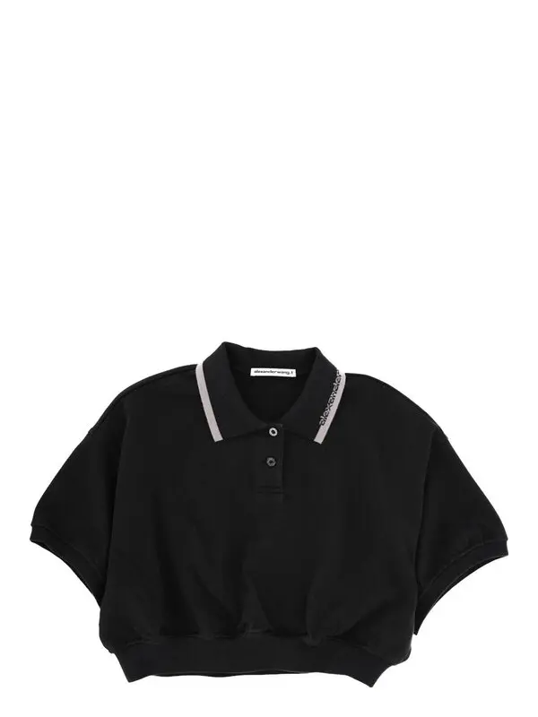Alexander Wang Cotton Polo - Black
