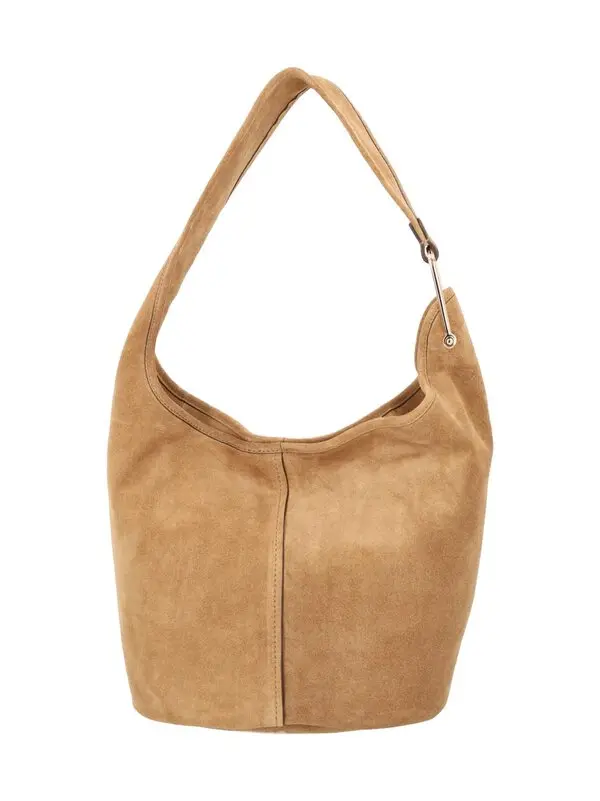 Michael Kors Leather Hobo Bag - Beige