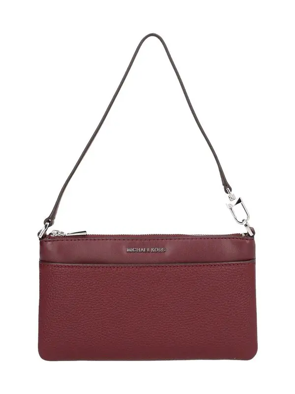 Michael Kors Leather Clutch - Bordeaux