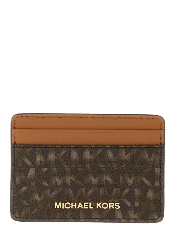 Michael Kors Logo Cardholder - Brown