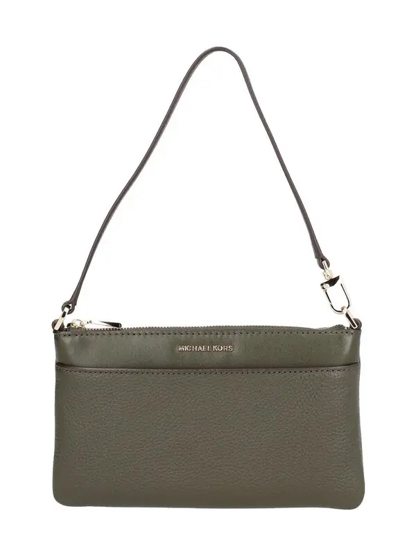 Michael Kors Leather Clutch - Green