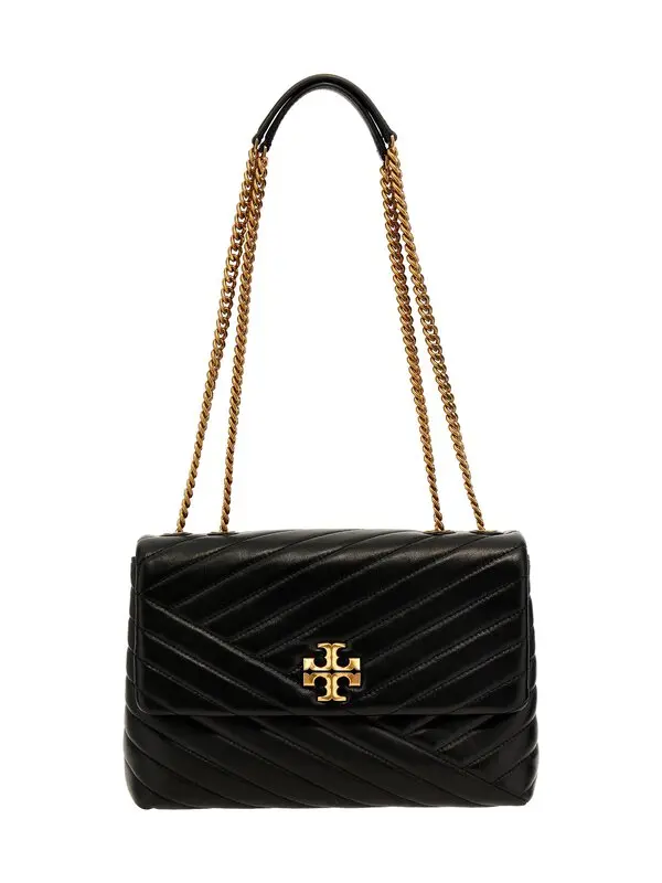 Tory Burch Kira Chevron Convertible Crossbody Bag - Black