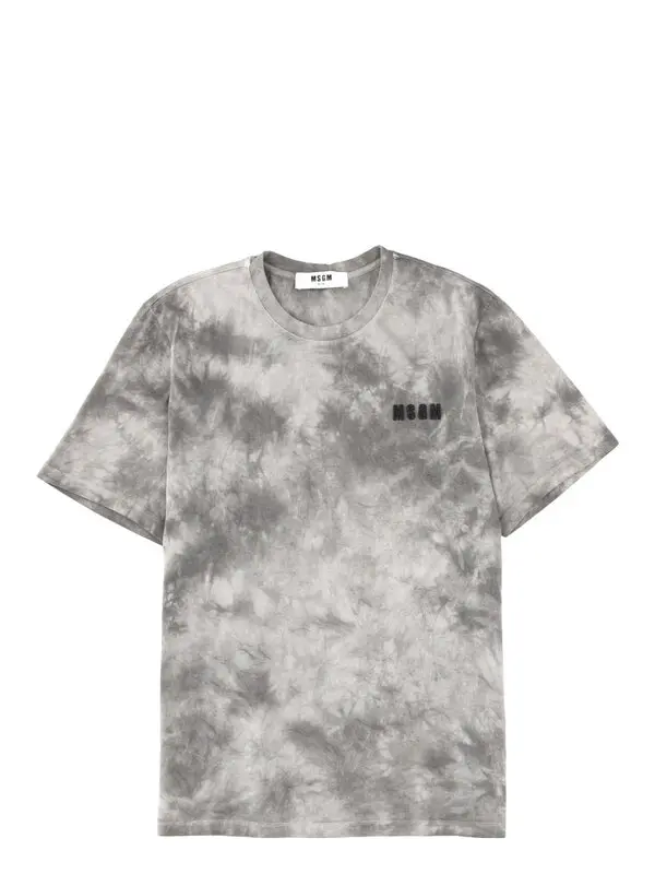 MSGM T Shirt With Logo - Grey