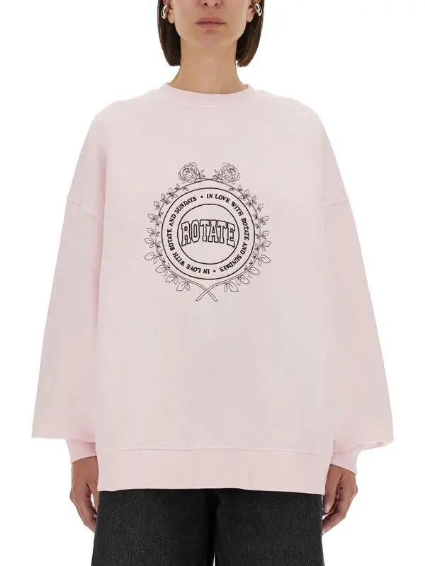 Remain Birger Christensen Logo Sweatshirt - Pink
